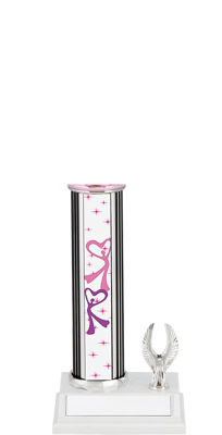 Dazzling Pink Dance Trophy w/ 1 Eagle | Dinn Trophy