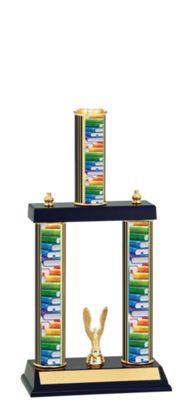 Colorful Triple Column Scholastic Trophy & Awards | Dinn Trophy