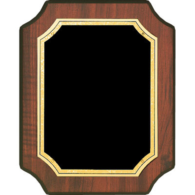 Black Brass Half Moon Corners Plaque | Dinn Trophy