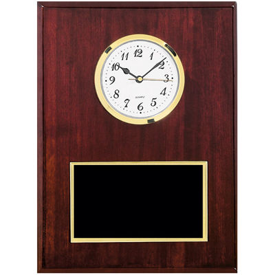 Traditional Clock Plaque w/ Black Plate | Dinn Trophy