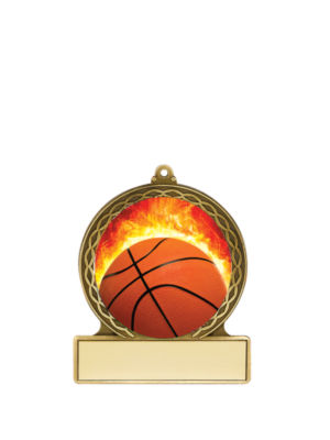 Basketball Sport Series Medal w/ Ribbon | Dinn Trophy