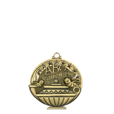 Spelling Bee Medal with Neck Ribbon | Dinn Trophy