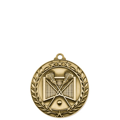 Large Lacrosse Achievement Wreath Medal & Ribbon | Dinn Trophy