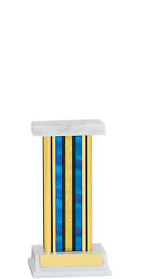 Blue & Gold Rectangular Column Trophy | Dinn Trophy