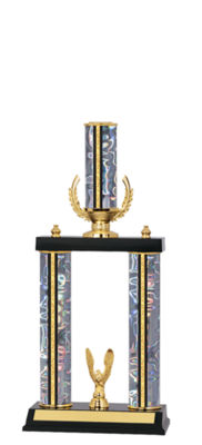 Holographic Silver with Wreath Riser Trophy | Dinn Trophy