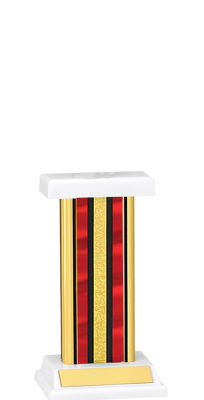 Red & Gold Rectangular Column Trophy | Dinn Trophy
