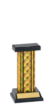 Black & Gold Holographic Trophy | Dinn Trophy