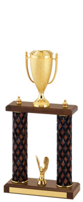 Diamond Cut with Double Columns Trophy | Dinn Trophy