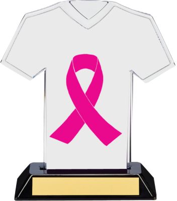 Pink Ribbon Breast Cancer Awareness Trophy | Dinn Trophy