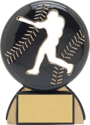 Male Baseball Shadow Resin Trophy | Dinn Trophy