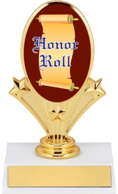 Honor Roll Oval Riser Trophy, Trophies | Dinn Trophy