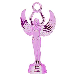 Pink Trophy Figures | Toppers for Trophies | Dinn Trophy