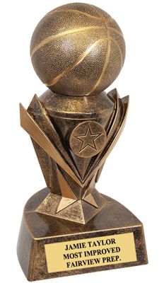 Basketball Star Achievement Trophy with free personalization | Dinn Trophy