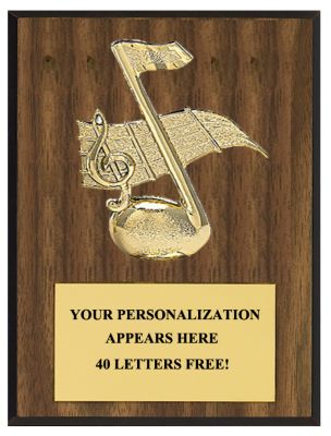 Music Note Plaque | Dinn Trophy