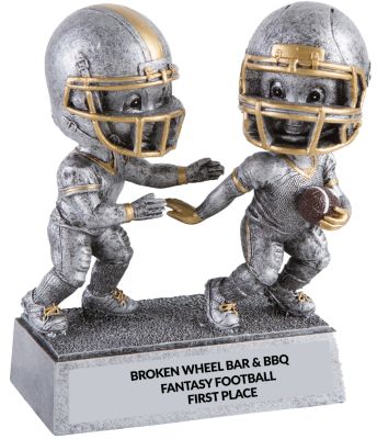 Football Players -Double Bobblehead Trophy | Dinn Trophy