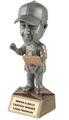 Fantasy Football Commish Bobblehead Trophy - Fantasy Football Trophies ...