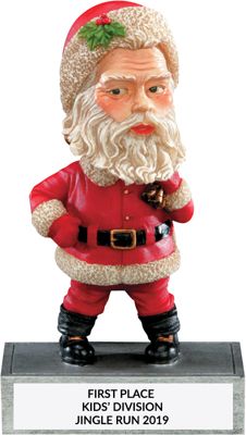 Bobblehead Santa, Christmas Trophies | Dinn Trophy