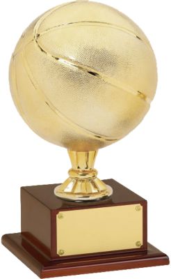 Bright Gold Basketball Trophy, Resin Award | Dinn Trophy