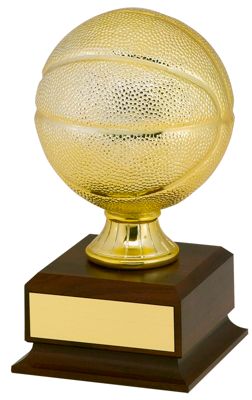 Mini Gold Finish Basketball Trophy, Resin Award | Dinn Trophy