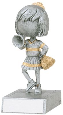 Bobblehead Cheerleader Trophies, Awards | Dinn Trophy