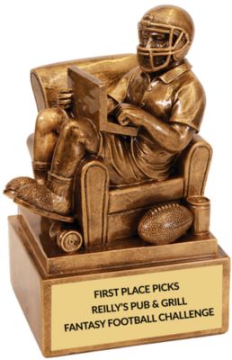 Armchair Fantasy Football Fan Trophy | Dinn Trophy