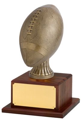 Antique Gold Finish Football Trophy | Dinn Trophy