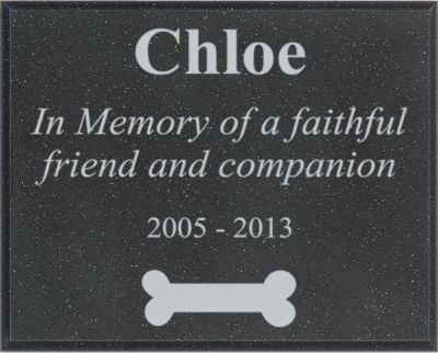 Large Outdoor Black AcrylaStone Plaque | Dinn Trophy