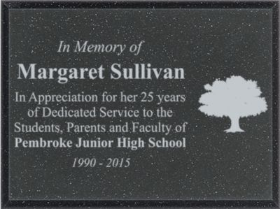 Medium Outdoor Black AcrylaStone Plaque | Dinn Trophy