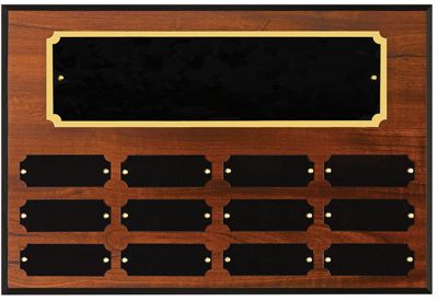 Honoree of the Month Plaque w/ 12 Plates | Dinn Trophy