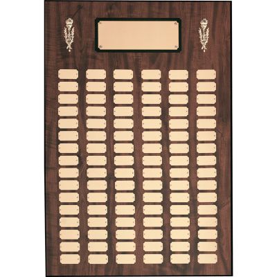 Perpetual Plaque w/ 96 Gold Nameplates | Dinn Trophy