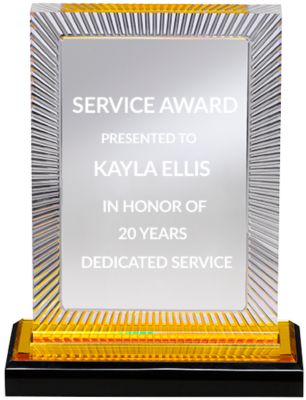 Rectangular Lucite Award, Lucite Award | Dinn Trophy