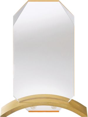 Sleek & Slender Lucite Award w/ Gold Base | Dinn Trophy