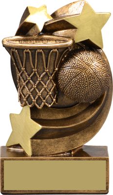 Resin Basketball Star Swirl Trophy | Star Resin | Dinn Trophy
