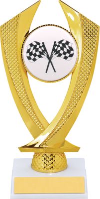 Small Racing Falcon Riser Trophy | Dinn Trophy