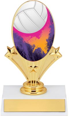 Volleyball Oval Riser Trophy, Trophies | Dinn Trophy