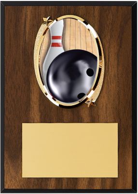Oval Bowling Emblem Plaque, Plaques | Dinn Trophy