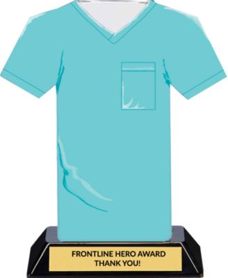 Blue Medical Doctor/Nurse Frontline Hero Trophy | Dinn Trophy | Dinn Trophy