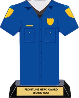 Police-Safety Frontline Hero Trophy | Dinn Trophy | Dinn Trophy